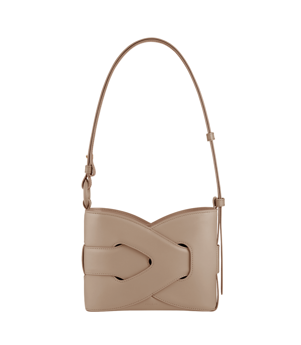 Polène | Bag - Nodde - Smooth Taupe – Polène IT
